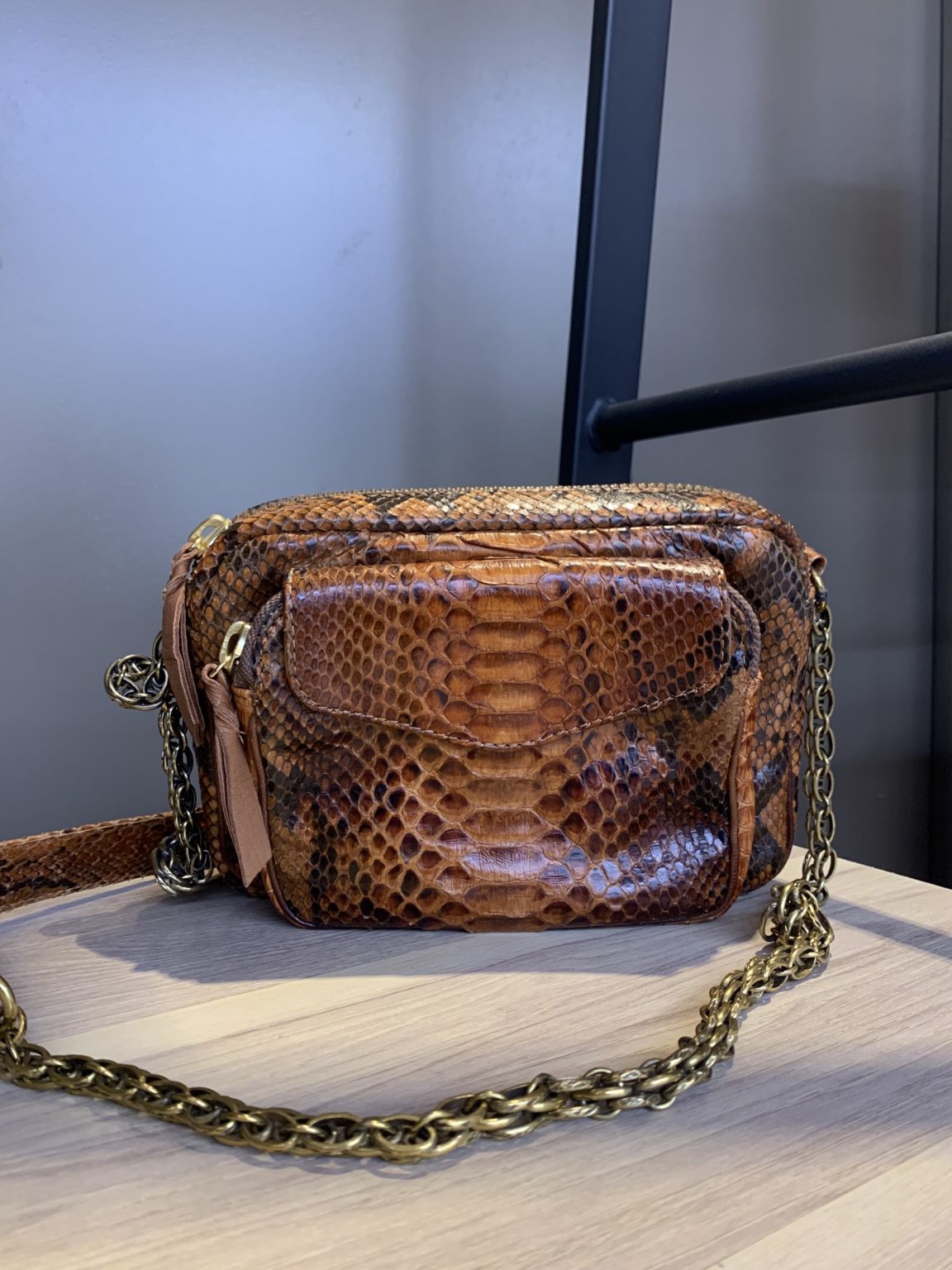 Sac Charly Claris Virot python - Ô sacs