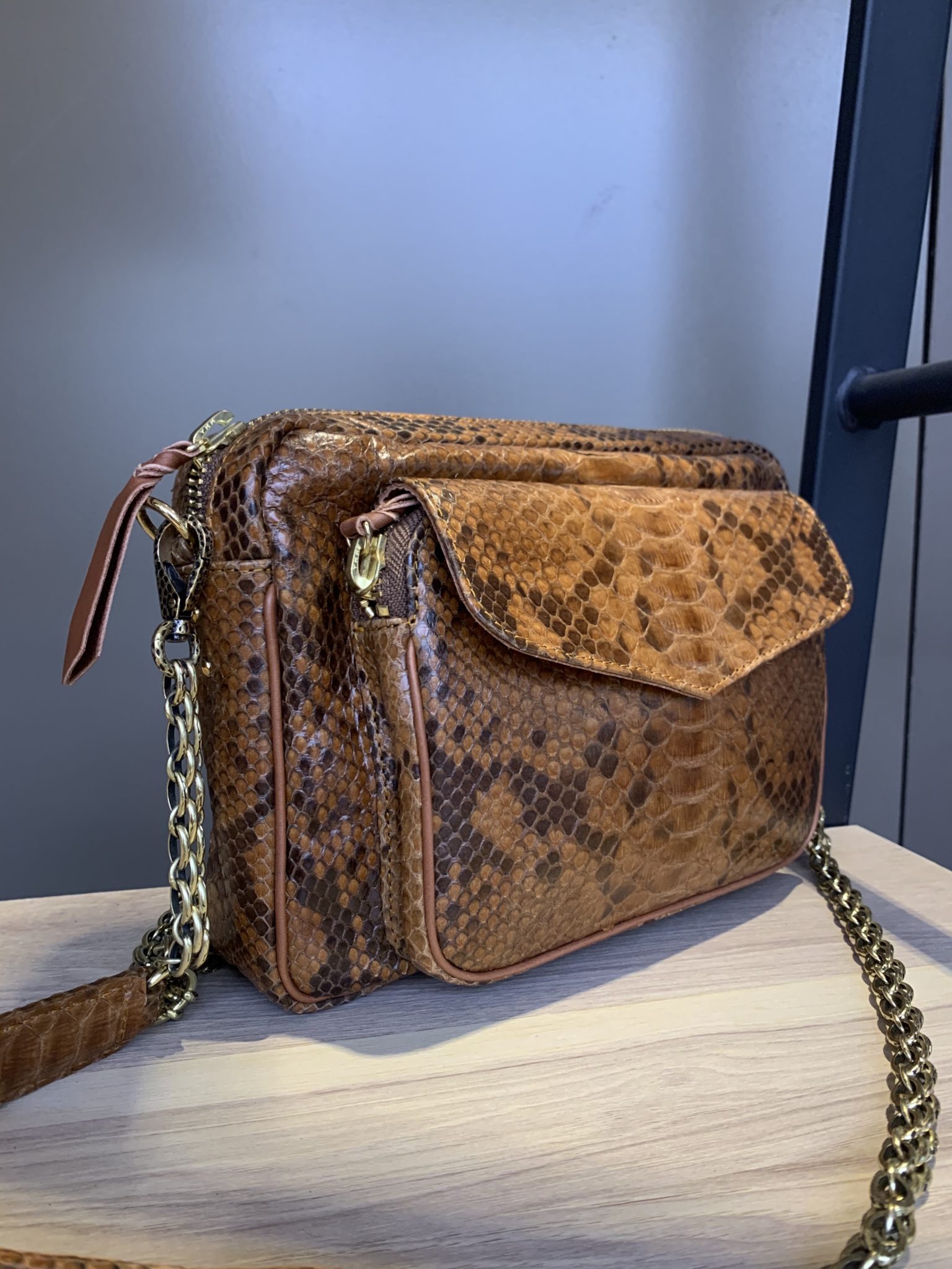 Sac Big Charly Claris Virot python - Ô sacs