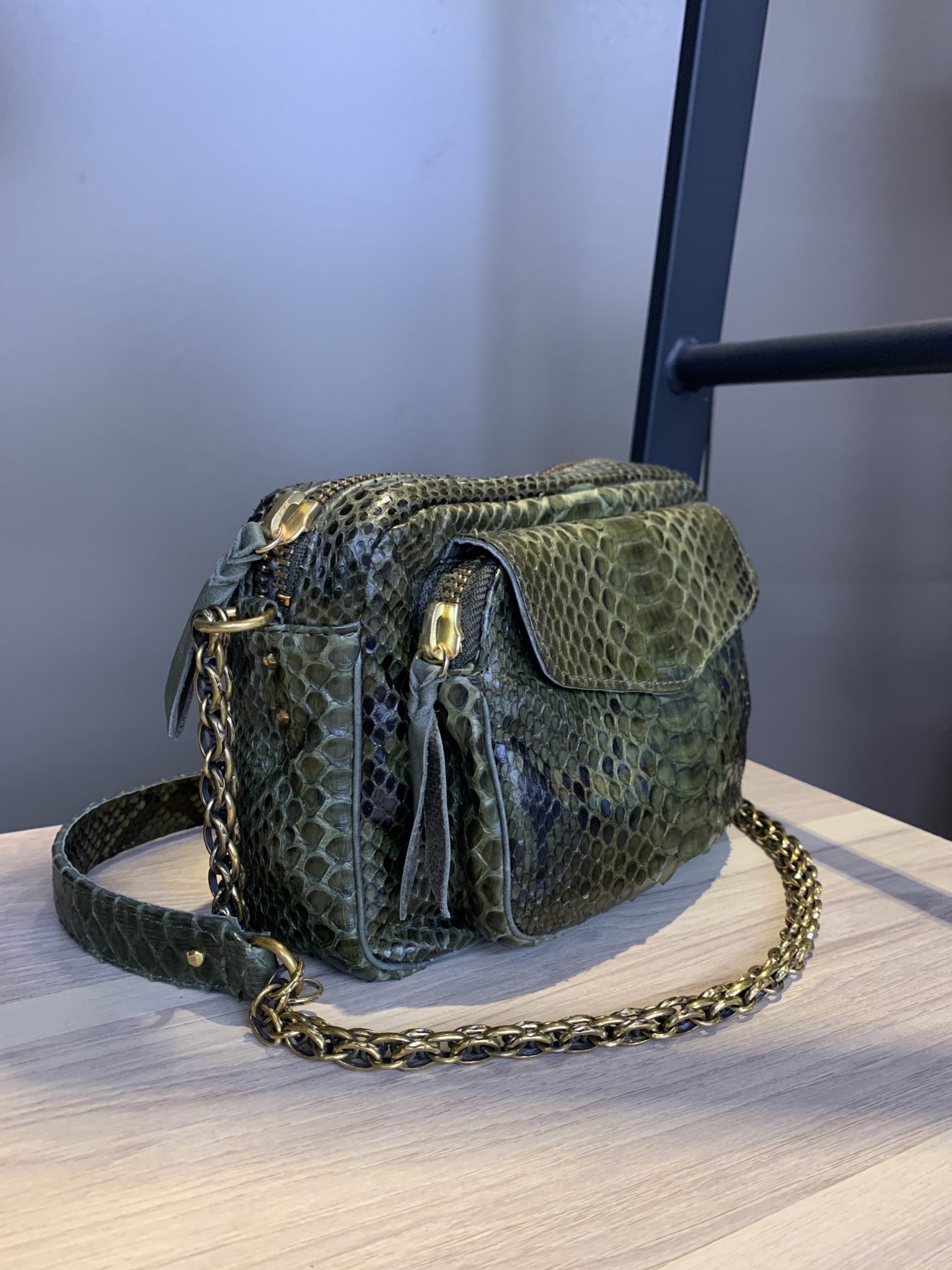 Sac Charly Claris Virot python - Ô sacs