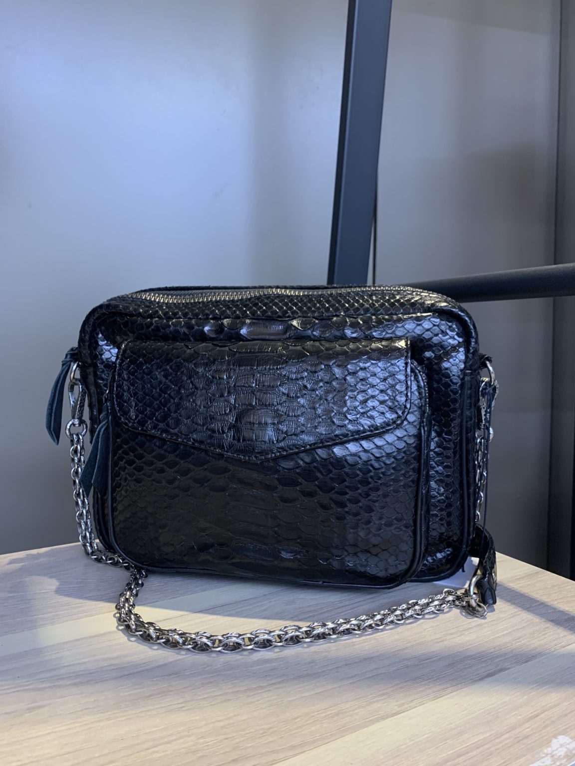 Sac Big Charly Claris Virot python - Ô sacs