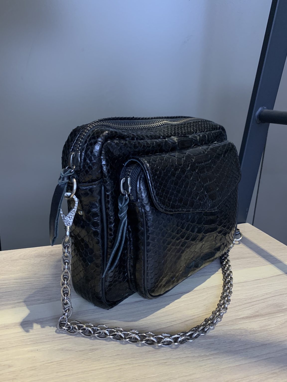 Sac Big Charly Claris Virot python - Ô sacs