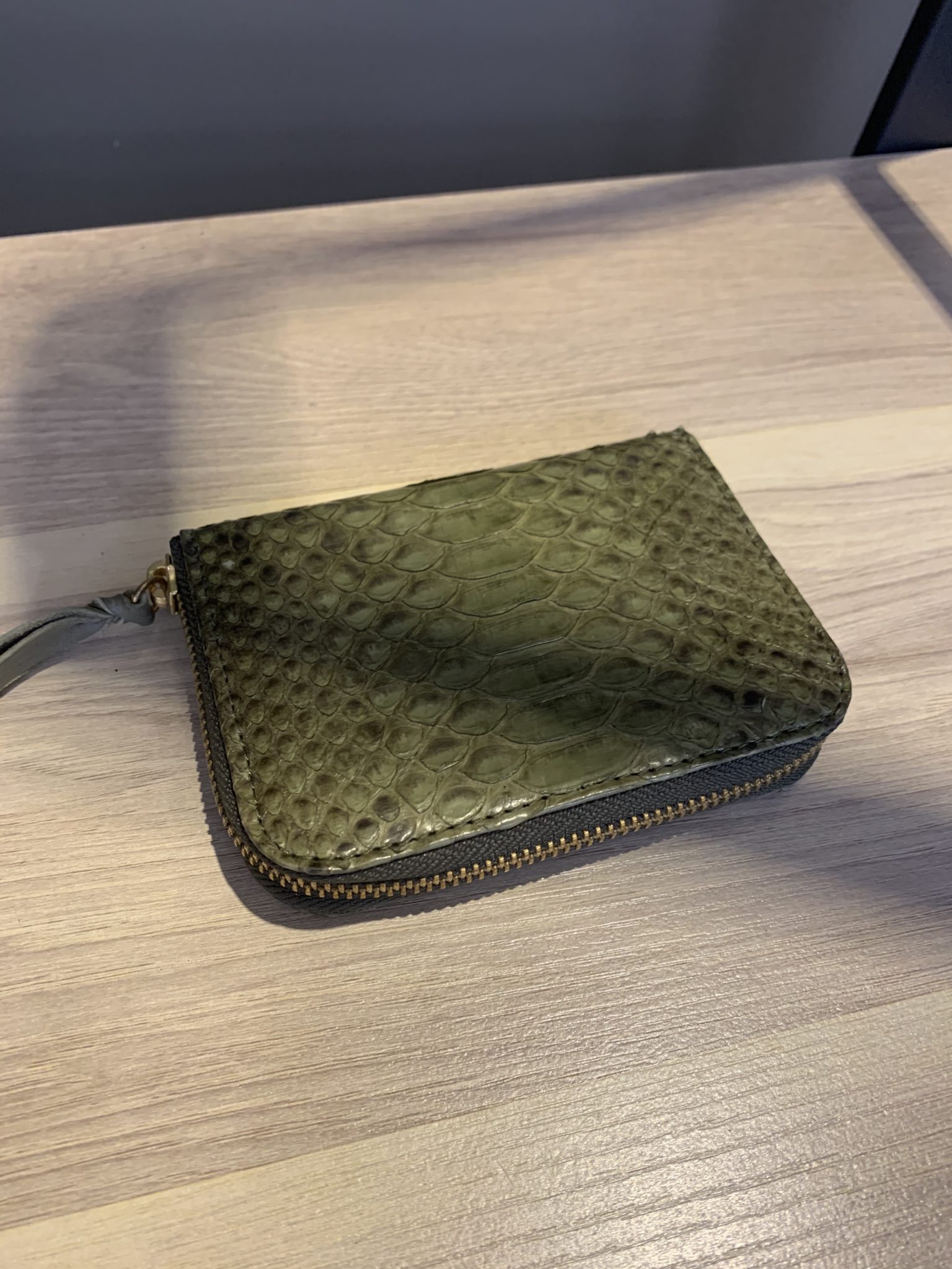 Portefeuille Mini Bob Claris Virot python - Ô sacs