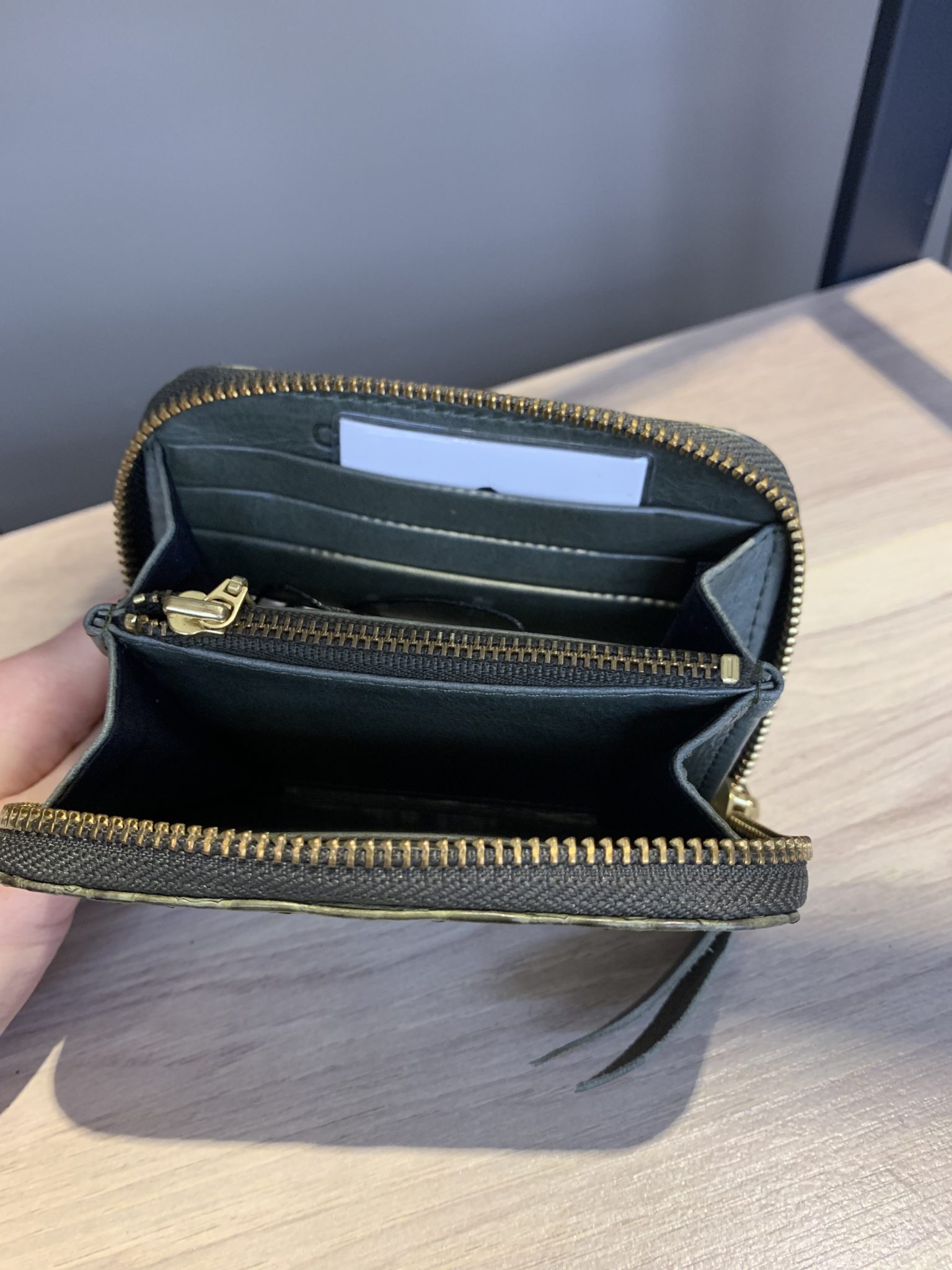 Portefeuille Mini Bob Claris Virot python - Ô sacs